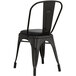 Lancaster Table & Seating Alloy Series Black Metal Indoor Cafe Chair ...