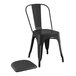 Lancaster Table & Seating Alloy Series Onyx Black Indoor Cafe Chair ...