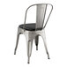 Lancaster Table & Seating Alloy Series Silver Indoor Cafe Chair with ...