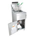 Frymaster MJ150 Natural Gas Floor Fryer 40-50 lb. - 122,000 BTU