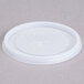 Cambro CLLT12 Disposable Translucent Lid with Straw Slot - 1000/Case