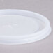 Cambro CLLT12 Disposable Translucent Lid with Straw Slot - 1000/Case