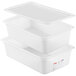 Araven 20 7/8" x 12 3/4" x 8" White Polyethylene Defrost / Food Storage ...