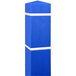 Innoplast BollardGard 6 1/2" x 60" Blue Square Bollard Cover with White ...