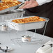 Choice 4 Piece 1/2 Size Disposable Chafer Dish Kit with a Wire Stand ...
