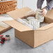Lavex Industrial 18" x 18" x 12" Kraft Heavy-Duty Corrugated RSC ...