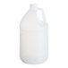 1 Gallon (128 oz.) Translucent HDPE Industrial Round Jug with Unlined ...