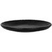 RAK Porcelain Roks 5 7/8" Black Round Porcelain Flat Coupe Plate - 24/Case