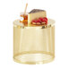 Cal-Mil Monaco 7 1/2" x 7" Round Gold Metal Display Riser 22916-7-116