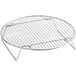 Choice 12 3/4" Round Footed Chrome Plated Steel Cooling Rack