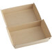 Sabert 8" x 6" Rectangular Corrugated Kraft Clamshell Take-Out Box ...