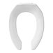 Bemis 1955CT 000 White Elongated Plastic Toilet Seat with STA-TITE ...