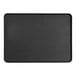 Cal-Mil Hudson 18" x 13" Black Rectangular Raised Rim Melamine Platter