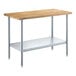 Regency 24" x 48" Wood Top Work Table with Galvanized Base and ...
