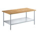 Regency 36" x 72" Wood Top Work Table with Galvanized Base and ...