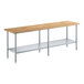 Regency 24" x 96" Wood Top Work Table with Galvanized Base and ...