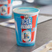 ICEE Blue Raspberry and Vanilla Float Cup 10 fl. oz. - 12/Case