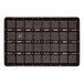 10 15/16" x 7 1/8" x 15/16" Brown 32-Cavity Candy Tray - 250/Case