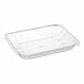 CKF 86680 (#8DP) 5 15/16" x 8 3/8" x 1 1/8" Clear PET Plastic Meat Tray ...
