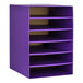 ADIRoffice 2 11/16" x 13 9/16" x 17 11/16" 6-Compartment Purple ...