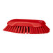 Vikan 38924 9 1/8" Red Scrub Brush with Angled Extra Stiff Bristles