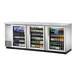 True TBB-4G-S-HC-LD 90 3/8" Glass Door Back Bar Refrigerator with LED ...
