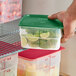 Cambro CamSquares® FreshPro 2 Qt. Translucent Square Polypropylene Food Storage Container
