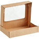 Baker's Lane 12" x 8" x 2 1/4" Kraft Auto-Popup Window Donut / Bakery ...
