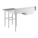 Regency 4' 16-Gauge Stainless Steel Soiled L-Shape Dishtable - Right Island