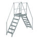Vestil 23 1/2" x 36" 6-Step Galvanized Steel Crossover Ladder COL-6-56 ...
