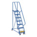 Vestil 16 13/16" x 14" x 70" 7-Step Steel Slope Ladder with Perforated ...