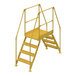 Vestil 23 1/2" x 48" 4-Step Steel Crossover Ladder COL-4-36-33 - 500 lb ...