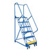 Vestil 23 9/16" x 14" x 60" 6-Step Steel Slope Ladder with Grip Strut ...