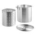Choice 40 Qt. Standard Weight Aluminum Stock Pot with Steamer Basket ...