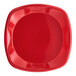Solo Squared® 10" Red Plastic Plate - 240/Case