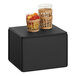 Cal-Mil Onyx 12" x 12" x 9" Black Metal Cube Display Stand