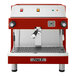 Astra Mega I M1S-016-RD Semi-Automatic Red Espresso Machine - 220V