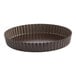 Gobel 9 7/16" x 1 3/8" Round Fluted Deep Non-Stick Tart / Quiche Pan with Removable Bottom 226630
