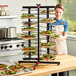 JackStack 52-Plate Swivel Countertop Plate Rack JS052C