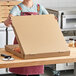 Choice 20" x 20" x 2" Kraft Customizable Corrugated Plain Pizza Box ...