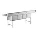 Regency 114" 16-Gauge Stainless Steel 4 Compartment Commercial Sink ...