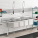 Regency 114" 16-Gauge Stainless Steel 4 Compartment Commercial Sink ...