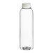 16 oz. Round PET Clear Juice Bottle with Clear Lid - 186/Case