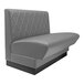QA Group Olympic 60" Long Graphite Diamond Tufted Single Back Booth ...