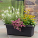 Root & Vessel Countryside 12" x 27" x 10" Rectangular Black Patio Planter