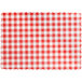 Choice 10" x 14" Red Gingham Colored Paper Placemat - 1000/Case