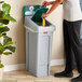 Rubbermaid Slim Jim 2185051 23 Gallon Single-Stream Compost Recycling ...