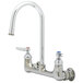 T&S B-0330CR-PRISON Vandal Resistant Wall Mount Mixing Faucet with 8 ...