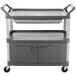 Rubbermaid FG409400GRAY Xtra Gray 300 lb. Instrument Cart with Lockable ...