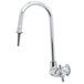 T&S BL-5860-01TL Single Hole Wall Mount Lab Faucet with 5 7/8" Rigid ...